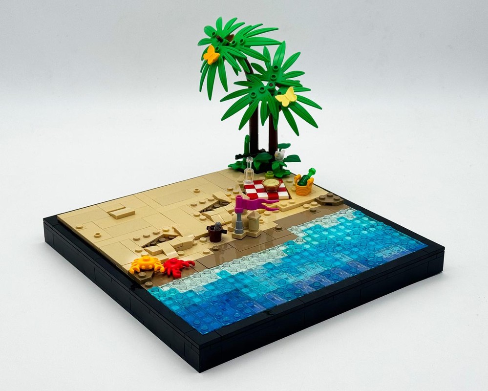 LEGO MOC Beach Diorama by IBrickedItUp | Rebrickable - Build with LEGO
