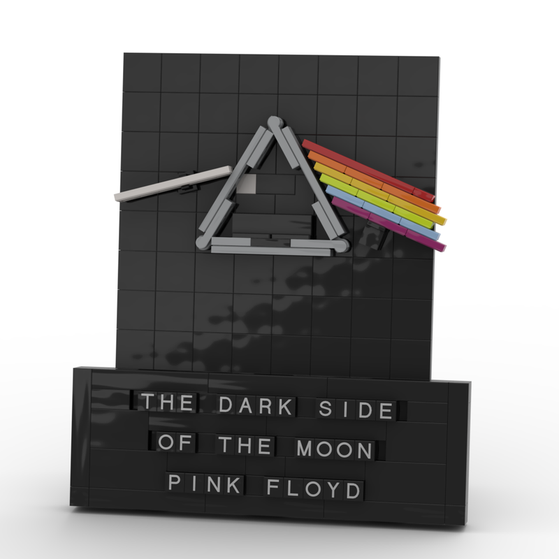 LEGO MOC 'The Dark Side Of The Moon' Cover (16x16) by waffl_builds ...