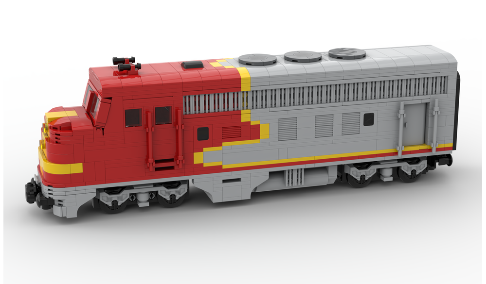 LEGO MOC Locomotive Diesel - EMD F7 Santa Fe - MOC by Mimi68 ...