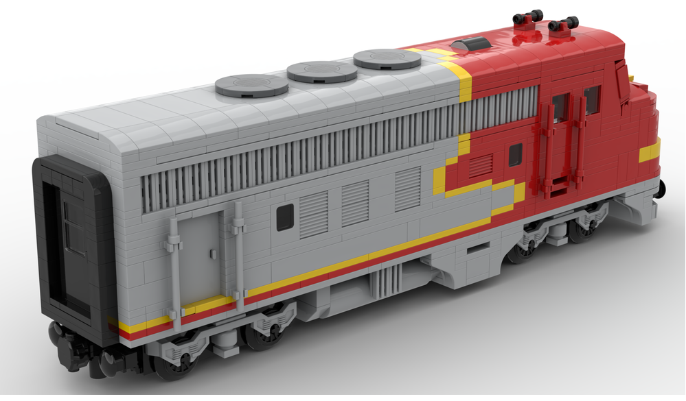 LEGO MOC Locomotive Diesel - EMD F7 Santa Fe - MOC by Mimi68 ...