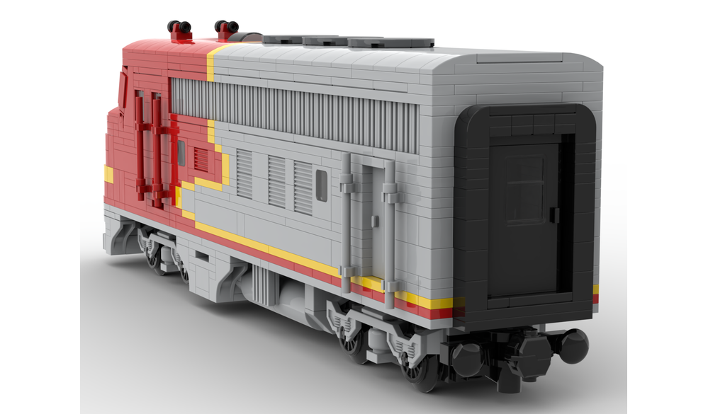LEGO MOC Locomotive Diesel - EMD F7 Santa Fe - MOC by Mimi68 ...