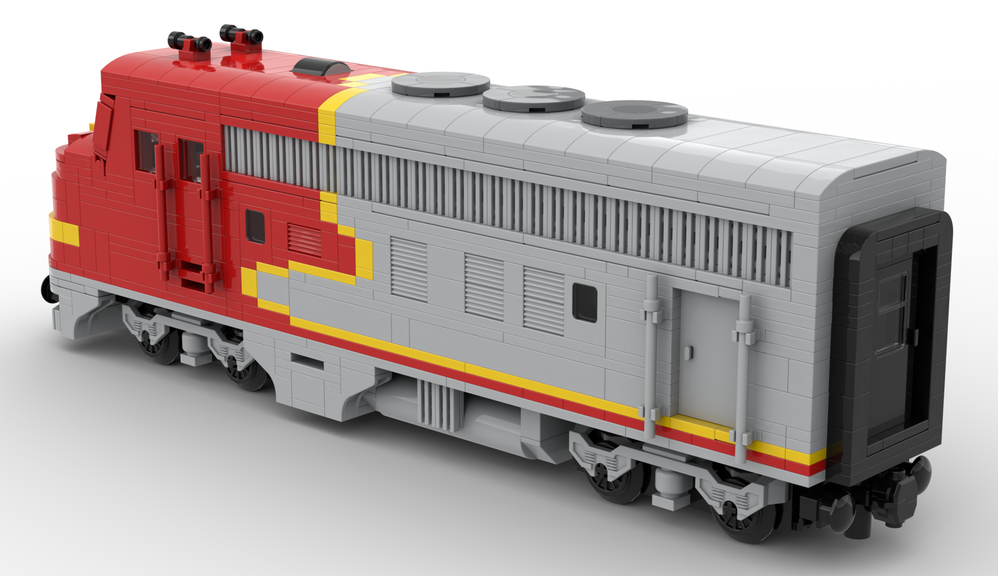 LEGO MOC Locomotive Diesel - EMD F7 Santa Fe - MOC by Mimi68 ...