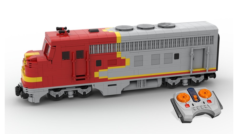 LEGO MOC-200223 Locomotive Diesel - EMD F7 Santa Fe - MOC by Mimi68 ...