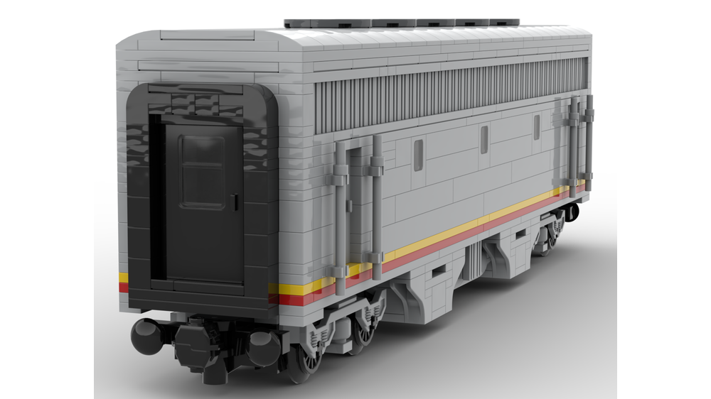 LEGO MOC Locomotive Diesel - EMD F7 Santa Fe - MOC by Mimi68 | Rebrickable - Build with LEGO