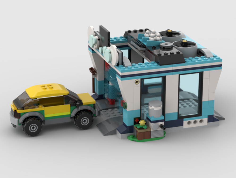 LEGO MOC Double Length Car Wash by markr61 | Rebrickable - Build with LEGO