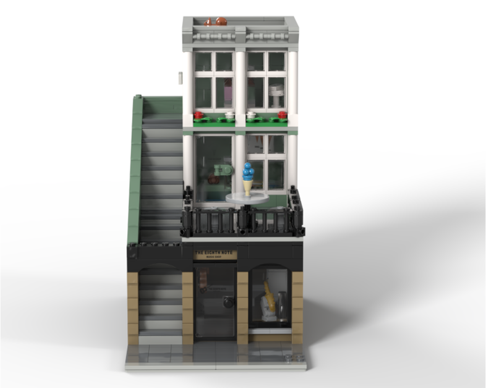 LEGO MOC The Music Shop by the_modular_man | Rebrickable - Build with LEGO