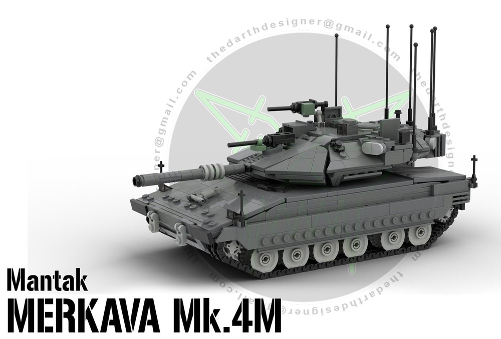 LEGO MOC Merkava Mk.4M | Main Battle Tank - 1:35 Scale by DarthDesigner ...
