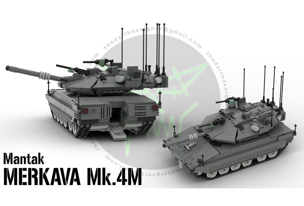 LEGO MOC Merkava Mk.4M | Main Battle Tank - 1:35 Scale by DarthDesigner ...