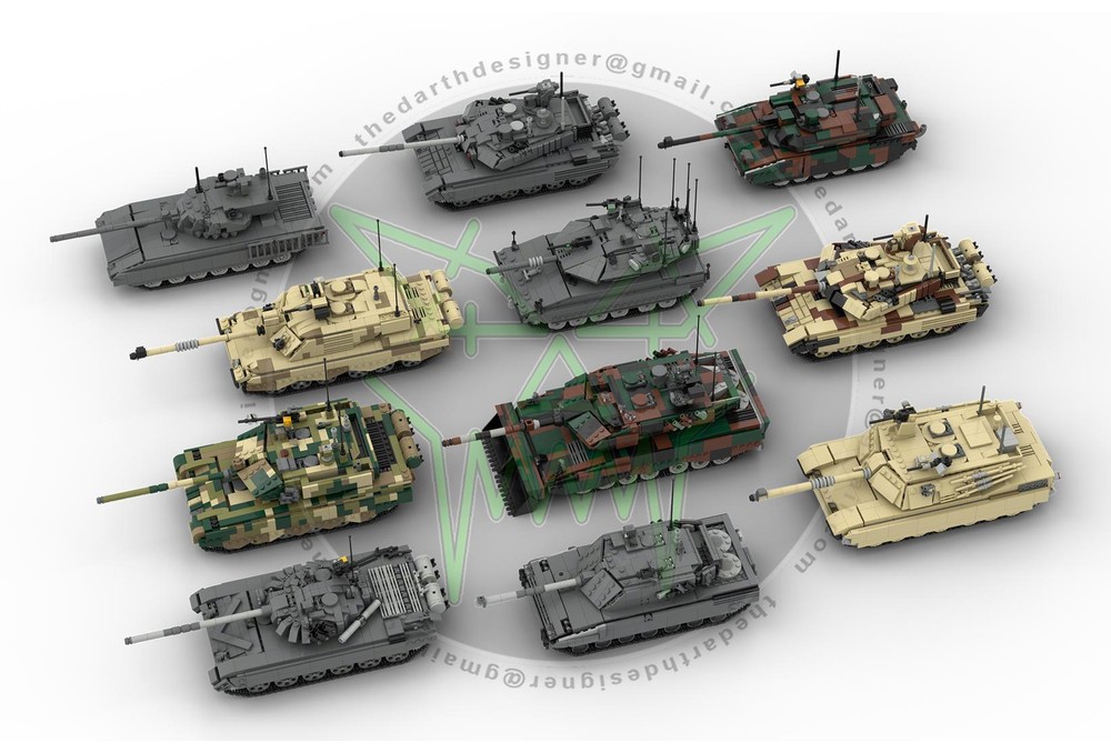 Lego Moc Merkava Mk4m Main Battle Tank 135 Scale By Darthdesigner
