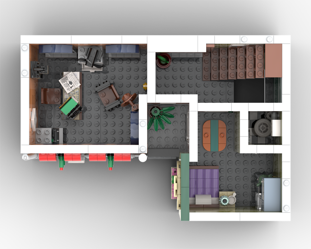 LEGO MOC Detective Office on Holiday Street by Briquoleur | Rebrickable ...