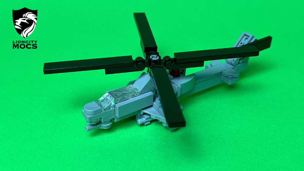 LEGO MOC AH-1Z Viper Helicopter Lego Tutorial (1:120) by Lioncity Mocs ...