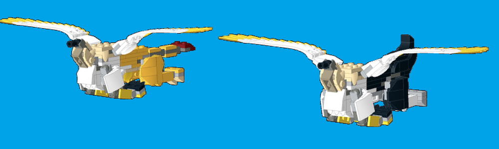 LEGO MOC Minifig Scale Gryphon and Hippogriff by dannoble1592 ...