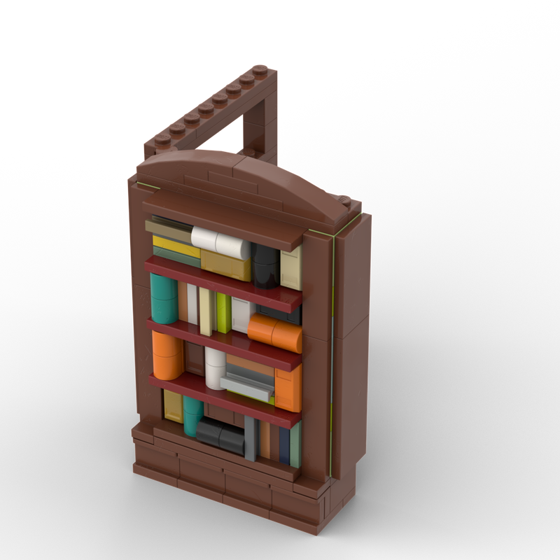 LEGO MOC Bookshelf with Hidden Storage by chuancong | Rebrickable ...