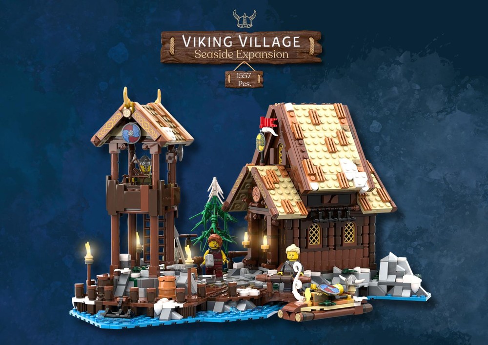 LEGO MOC Viking Village - Seaside Expansion by lux.bricks | Rebrickable ...