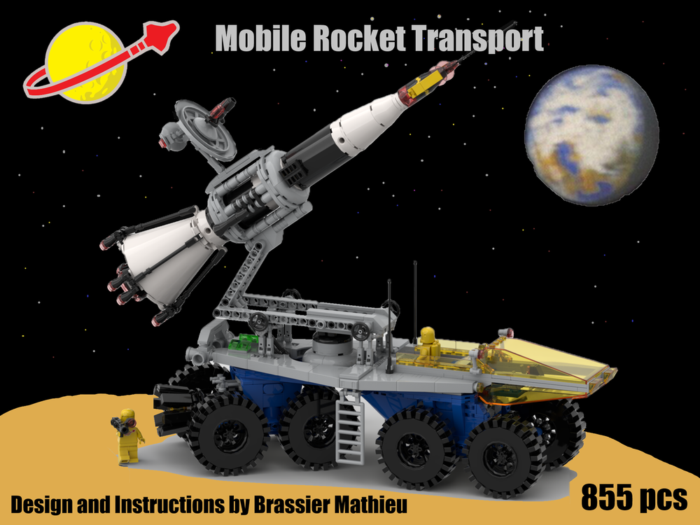 LEGO MOC Mobile Rocket Transport 6950 remake by mathtuono | Rebrickable ...