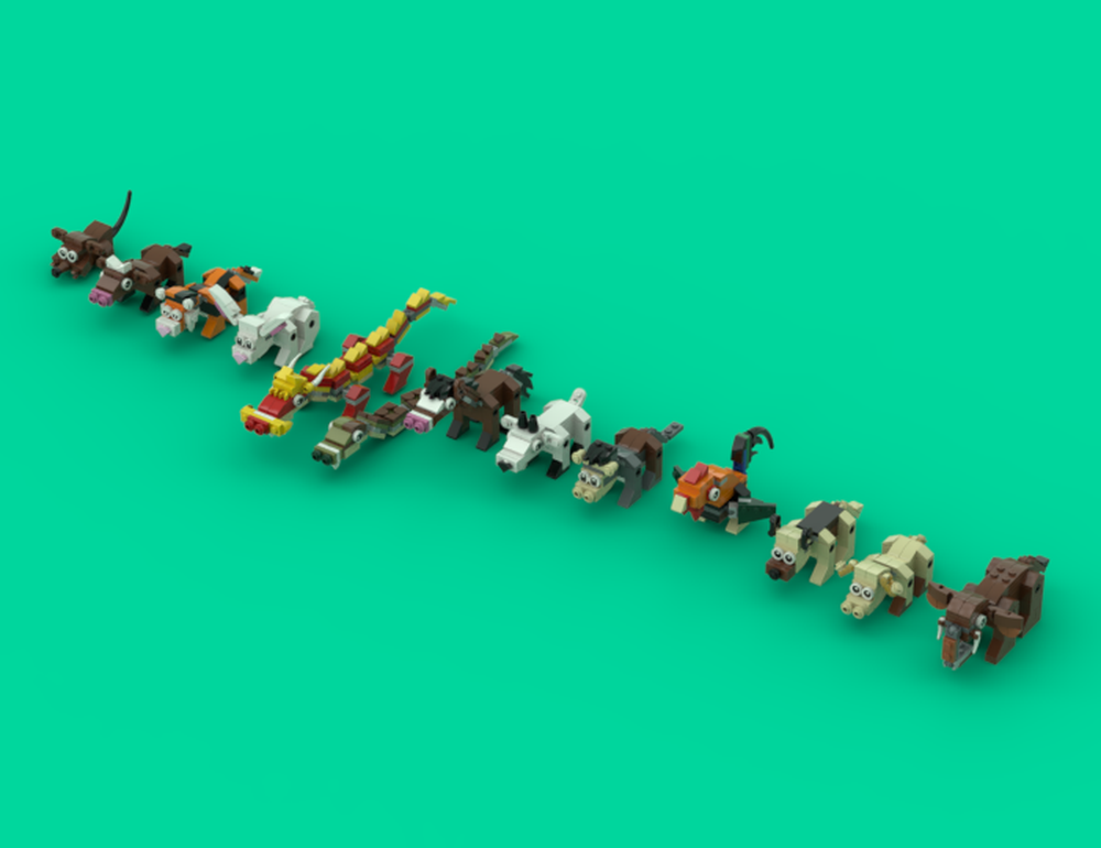 LEGO MOC Lego Chinese Zodiac by ShrekSkibidiToilet24 | Rebrickable ...