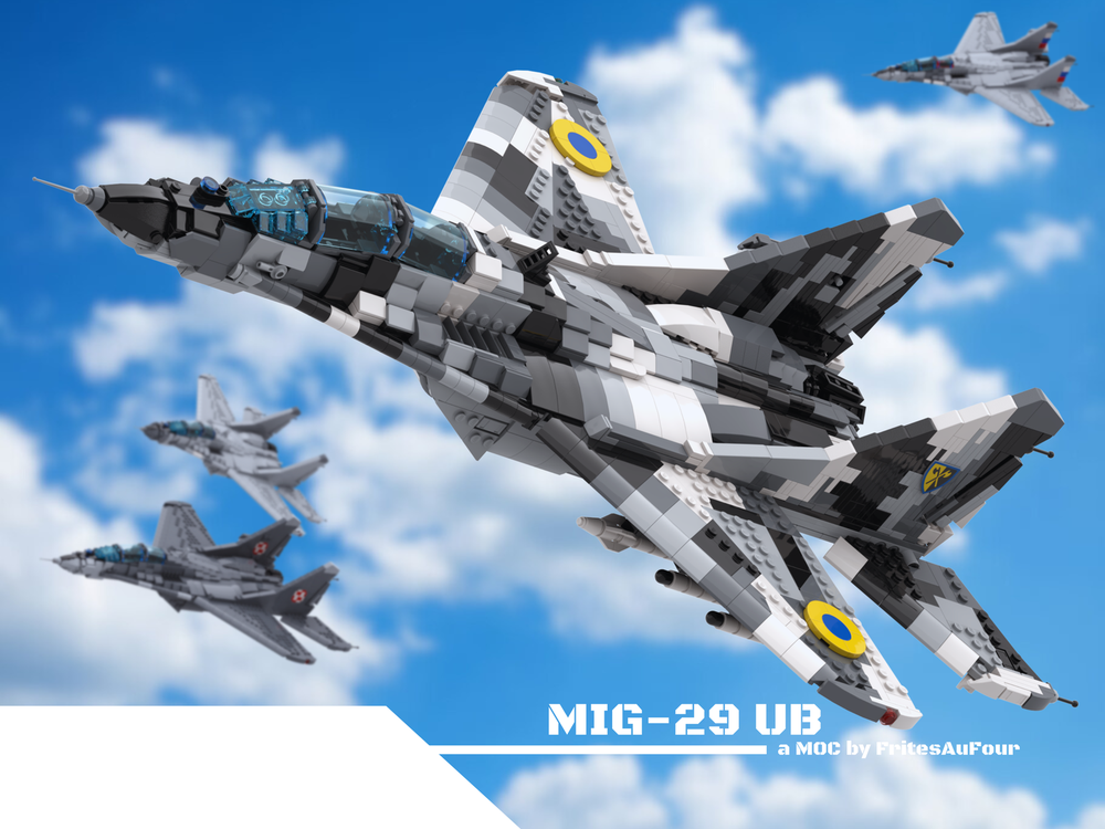 LEGO MOC MIG-29 UB by FritesAuFour | Rebrickable - Build with LEGO