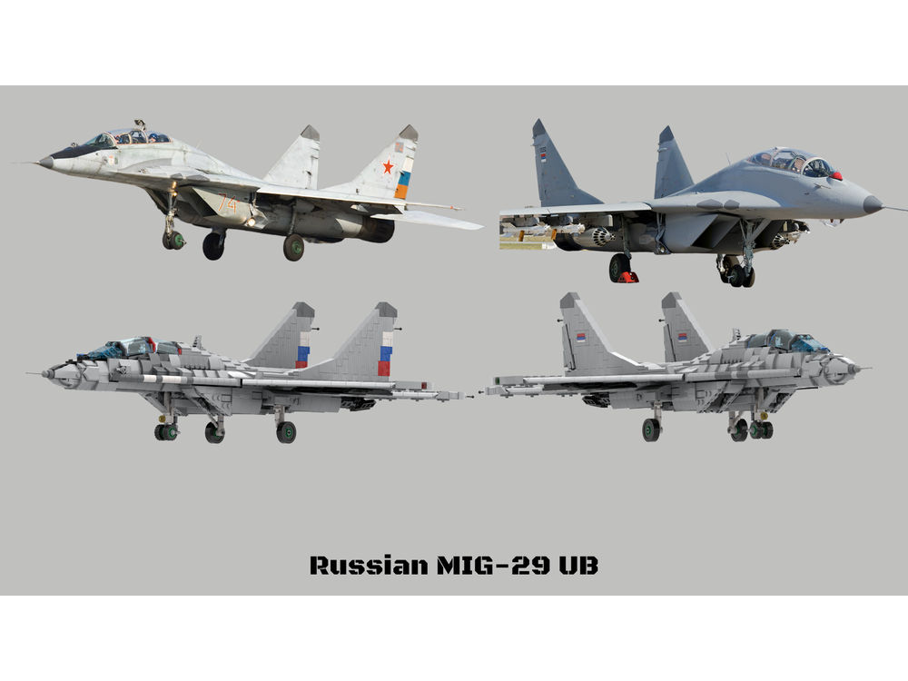 LEGO MOC MIG-29 UB by FritesAuFour | Rebrickable - Build with LEGO