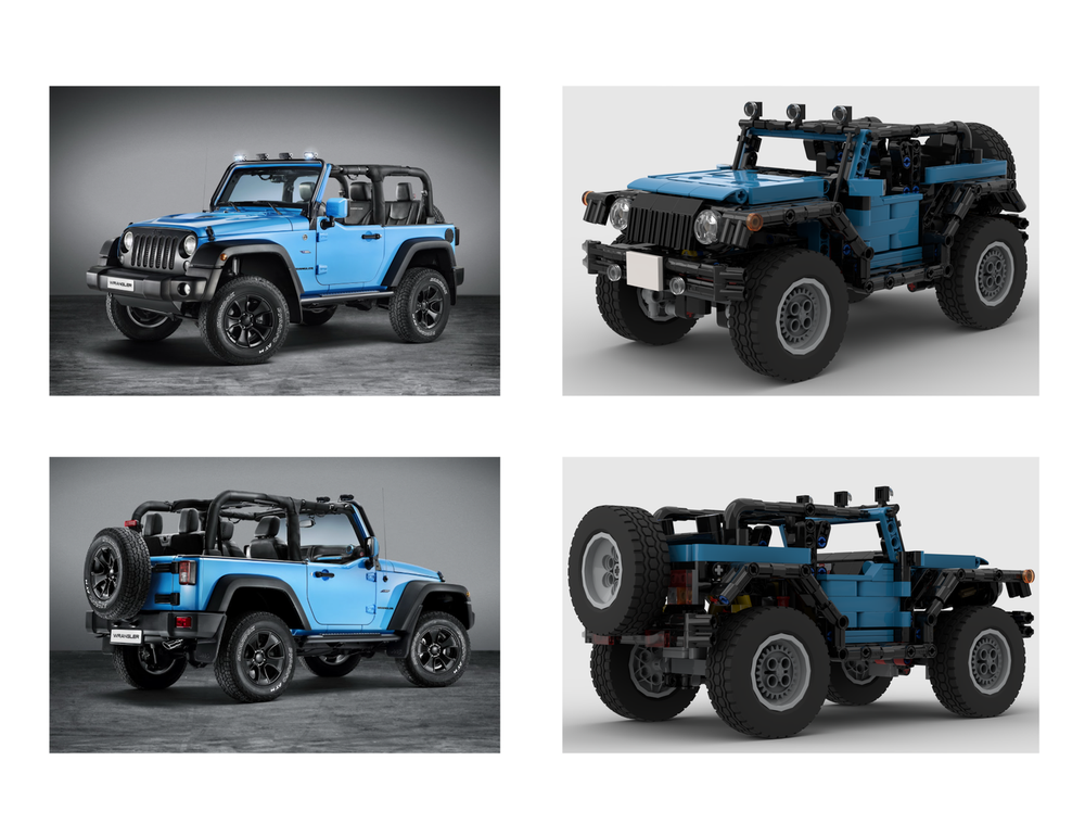 Lego Moc Jeep Wrangler Rubicon With Mopar Accessories By Musha