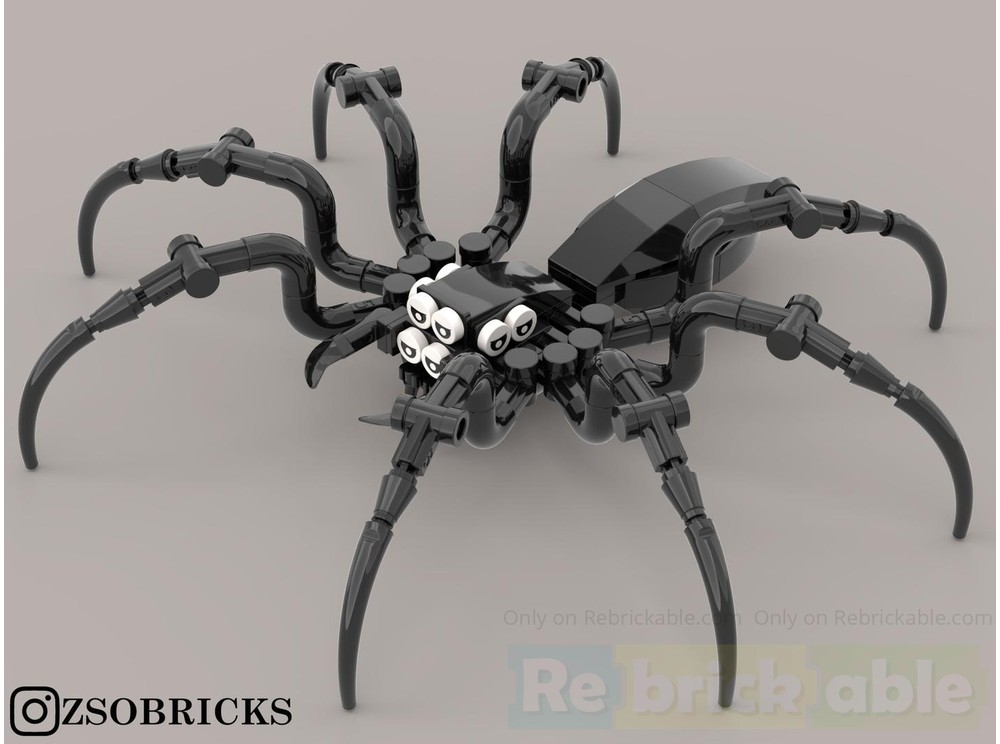 LEGO MOC Black Spider by zsobricks | Rebrickable - Build with LEGO