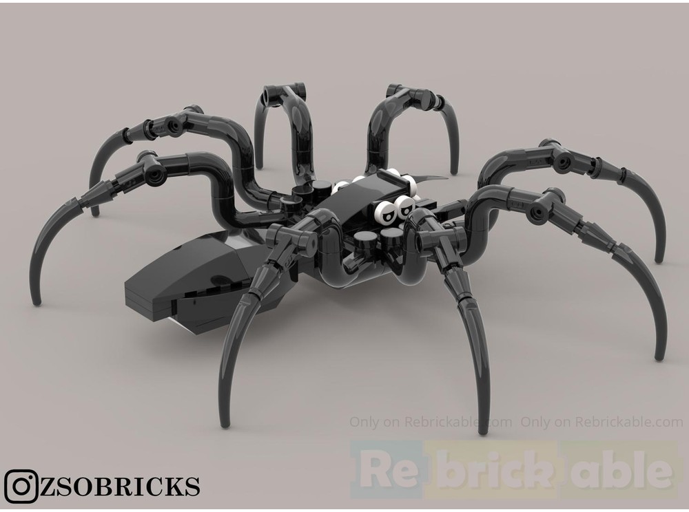 LEGO MOC Black Spider by zsobricks | Rebrickable - Build with LEGO