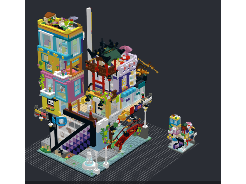 LEGO MOC Mini Ninjago City Apartments by icedragonj | Rebrickable ...