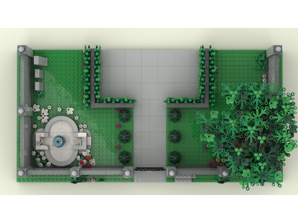 LEGO MOC X-Mansion Courtyard Expansion Version 2 by Kuragari1 ...