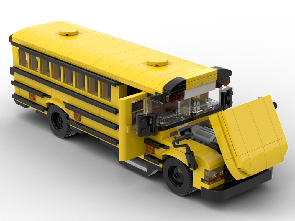 LEGO MOC Classic US School Bus by Road-Runner1981 | Rebrickable - Build ...
