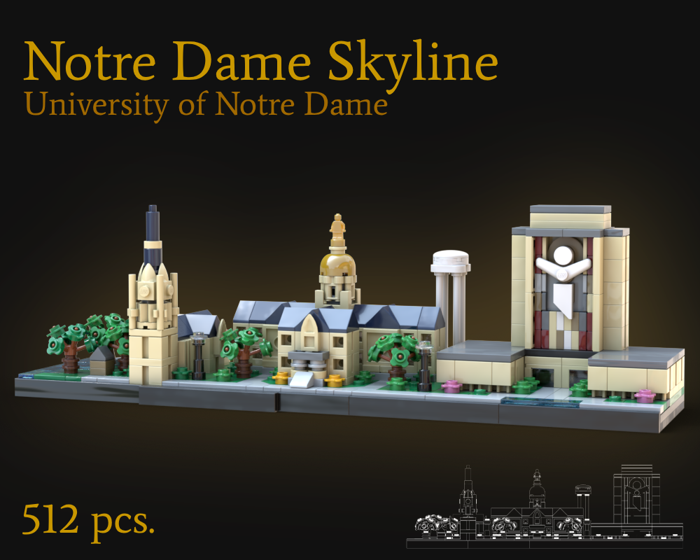LEGO MOC Notre Dame Skyline by CarCar75 | Rebrickable - Build with LEGO