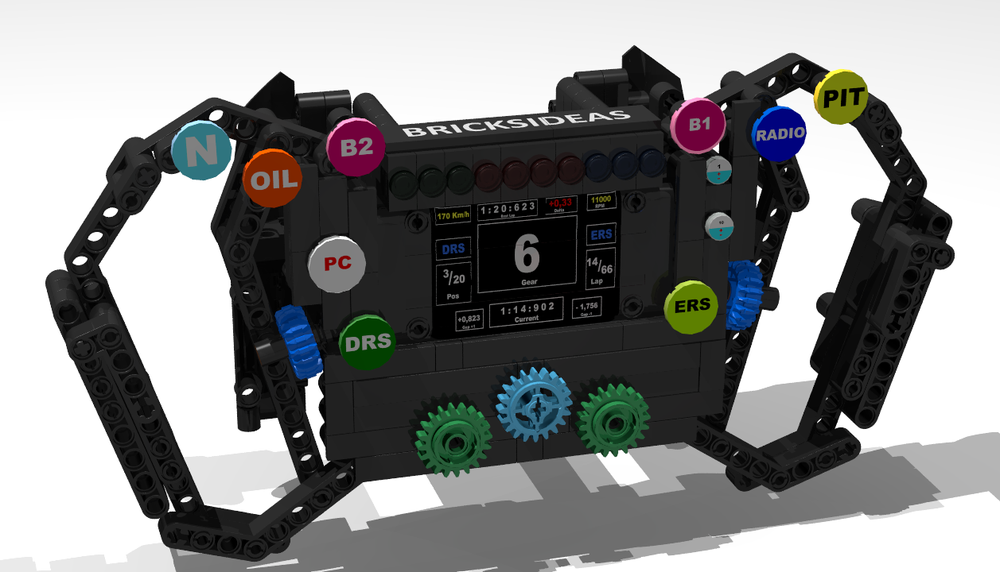 LEGO MOC Formula 1 steering wheel by Bricksideas | Rebrickable - Build ...