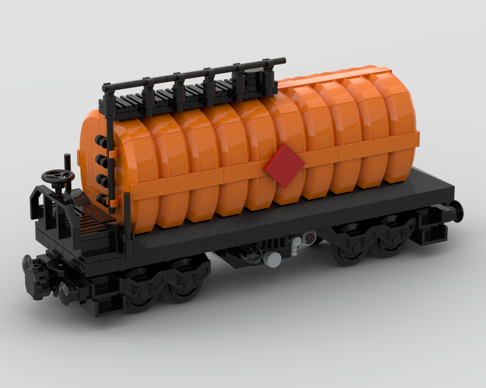 LEGO MOC 7 stud wide 4axle ADR train tank car - tanker railcar by ...