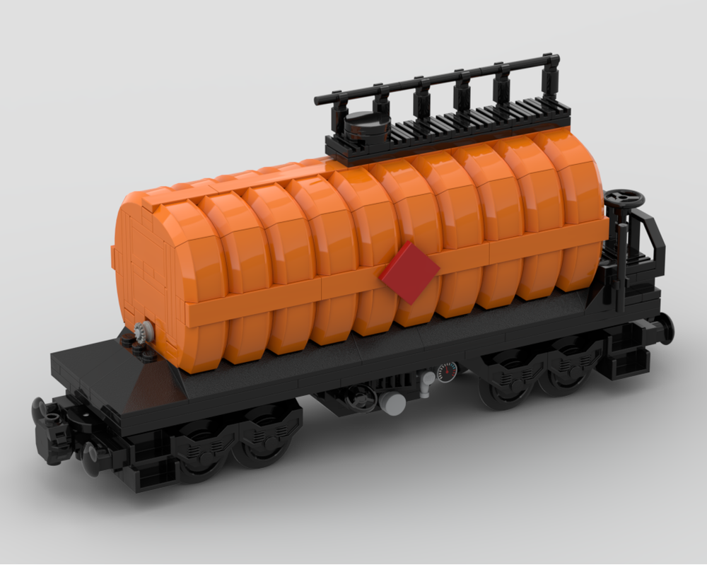 LEGO MOC 7 stud wide 4axle ADR train tank car - tanker railcar by ...