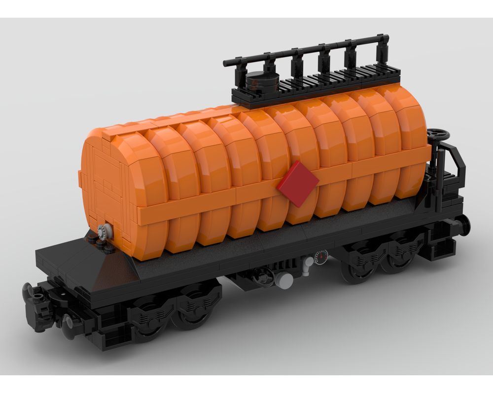 LEGO MOC 7 stud wide 4axle ADR train tank car - tanker railcar by ...