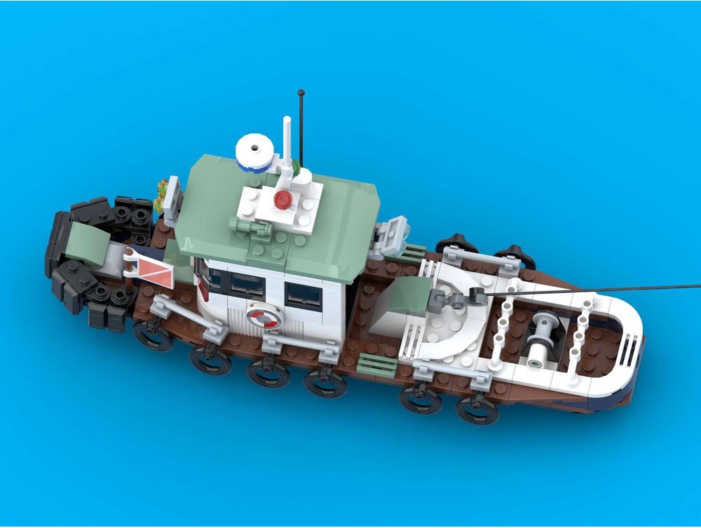 LEGO MOC Harbor Tugboat (Ship No. 3) by fidi70 | Rebrickable - Build ...