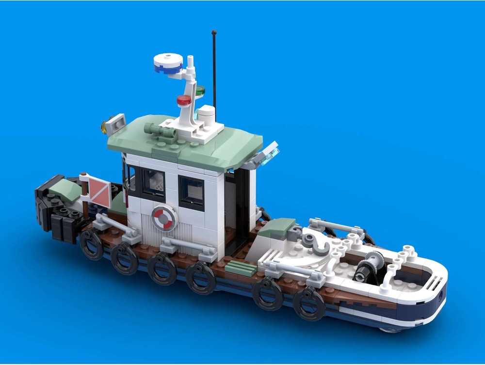 LEGO MOC Harbor Tugboat (Ship No. 3) by fidi70 | Rebrickable - Build ...