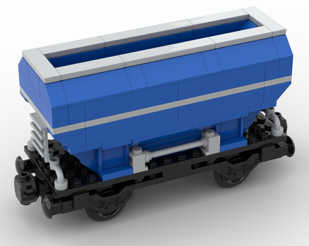 LEGO MOC Modernized 4536 Blue Hopper Car mod by BatteryPoweredBricks ...