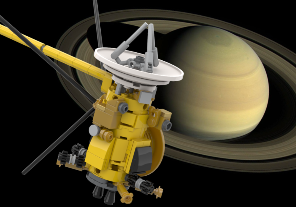 Lego Moc Cassini Huygens Spacecraft By Orchardbuilds Rebrickable