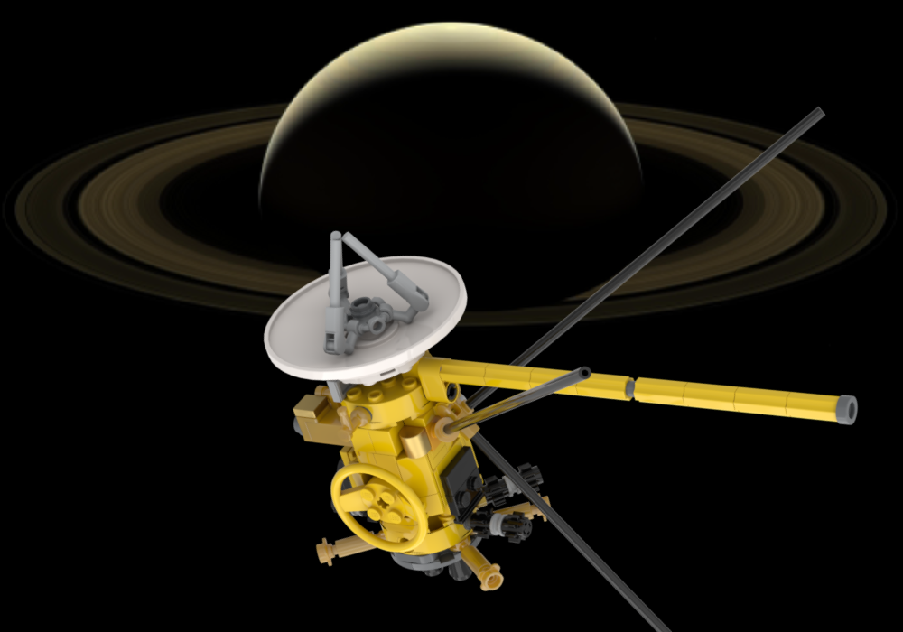 Lego Moc Cassini Huygens Spacecraft By Orchardbuilds Rebrickable