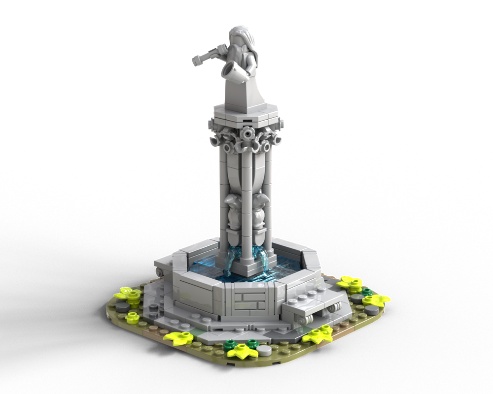 LEGO MOC Medieval City Fountain by Baukplaus | Rebrickable - Build with ...