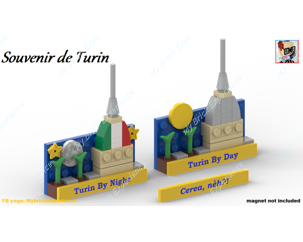 LEGO MOC MAGNET Souvenir de Turin by Mybrickexperience | Rebrickable ...