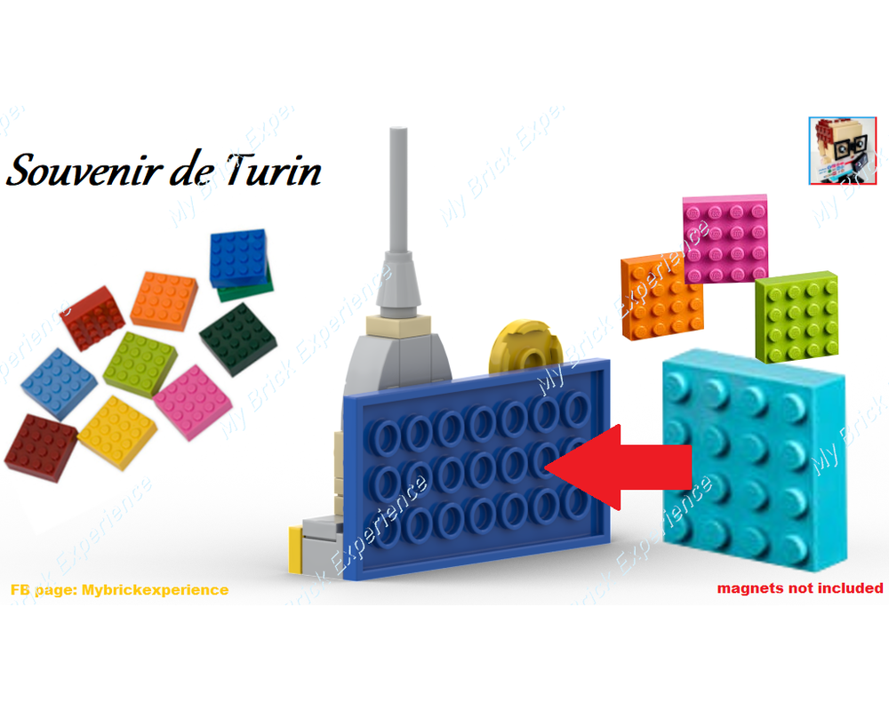 LEGO MOC MAGNET Souvenir de Turin by Mybrickexperience | Rebrickable ...