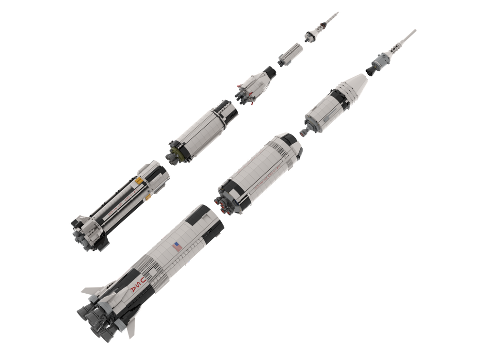 Lego Moc Saturn C 2 By Zeegiraf Rebrickable Build With Lego