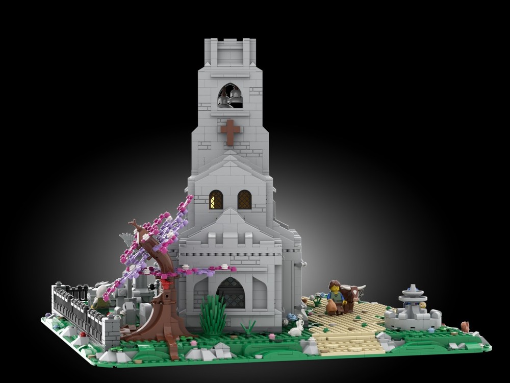 LEGO MOC Medieval Church - Medieval Village Diorama by Mikey ...