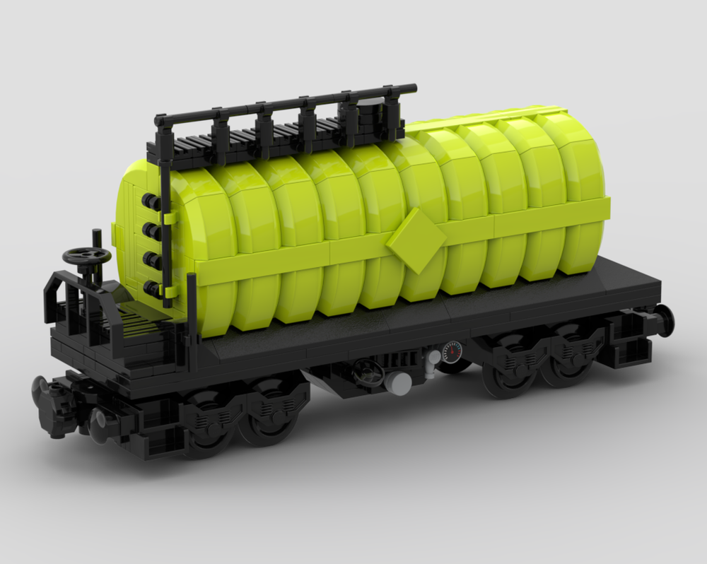 LEGO MOC 7 stud wide 4axle food train tank car - tanker railcar by ...