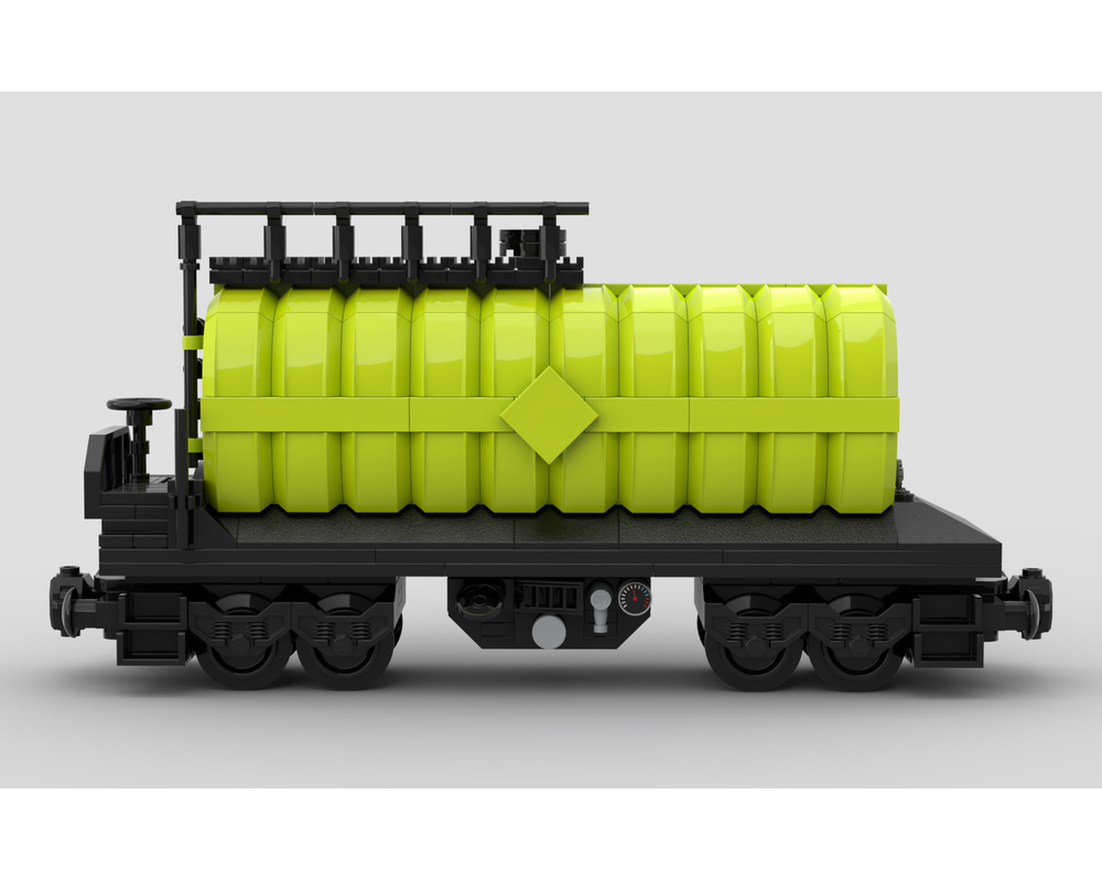 LEGO MOC 7 stud wide 4axle food train tank car - tanker railcar by ...