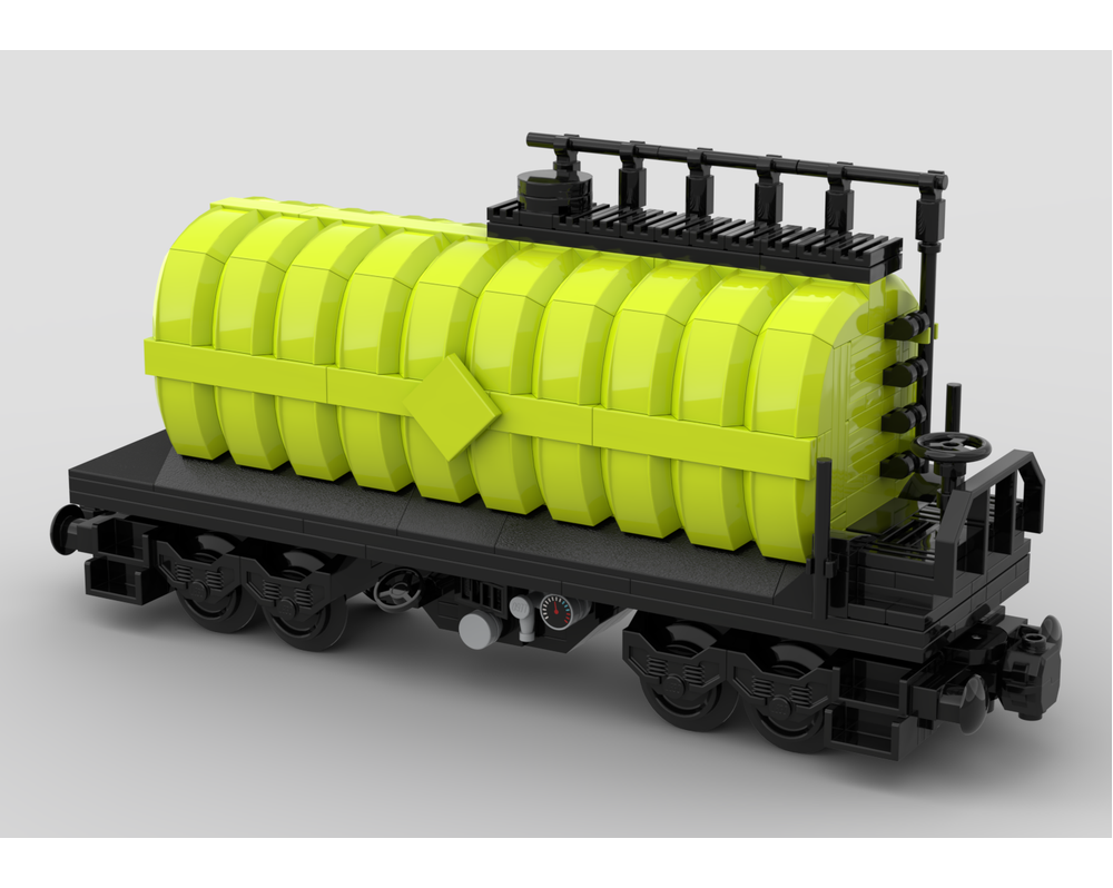 LEGO MOC 7 stud wide 4axle food train tank car - tanker railcar by ...