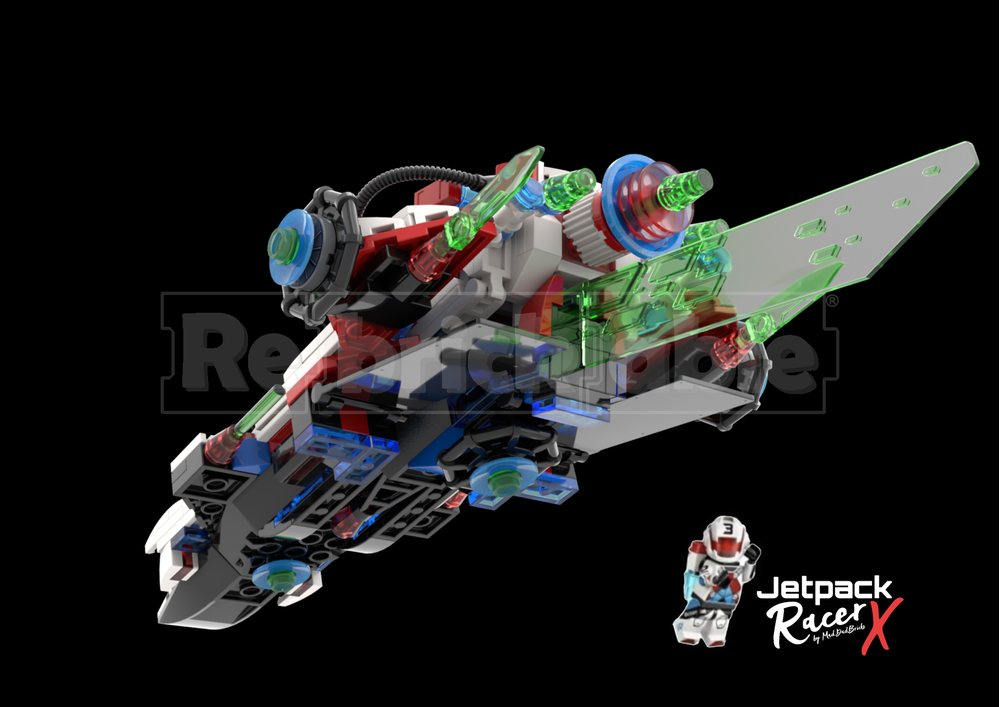 Lego Moc Jetpack Racer X By Maddadbricks Rebrickable Build With Lego