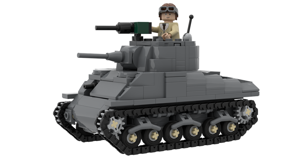 LEGO MOC American M4A1 Sherman by BREADYOLK | Rebrickable - Build with LEGO