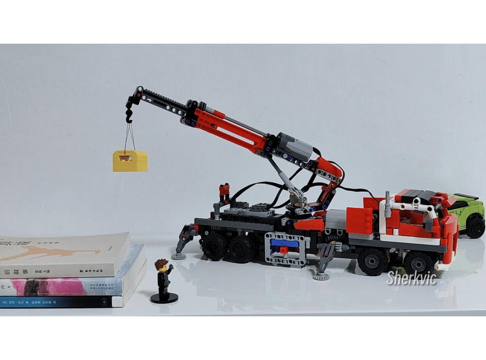 Lego Moc Mini Rc Crane Truck By Sherkvic Rebrickable Build With Lego