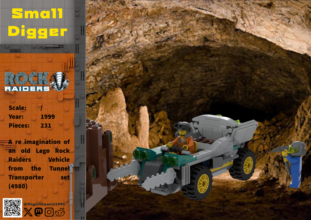 LEGO MOC-200602 Small Digger by NightHawk11991 | Rebrickable - Build ...
